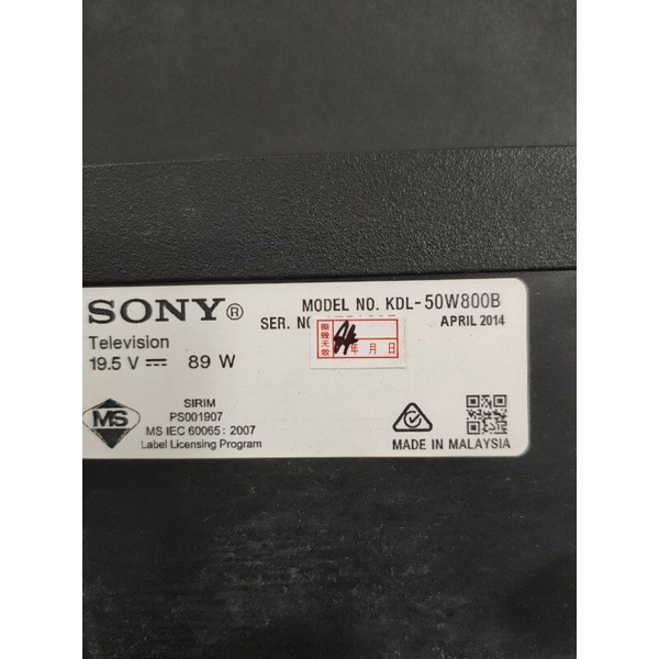 SONY SMART TV KDL-50W800B POWER BOARD MAIN BOARD TCON BOARD LVDS WIFI ...