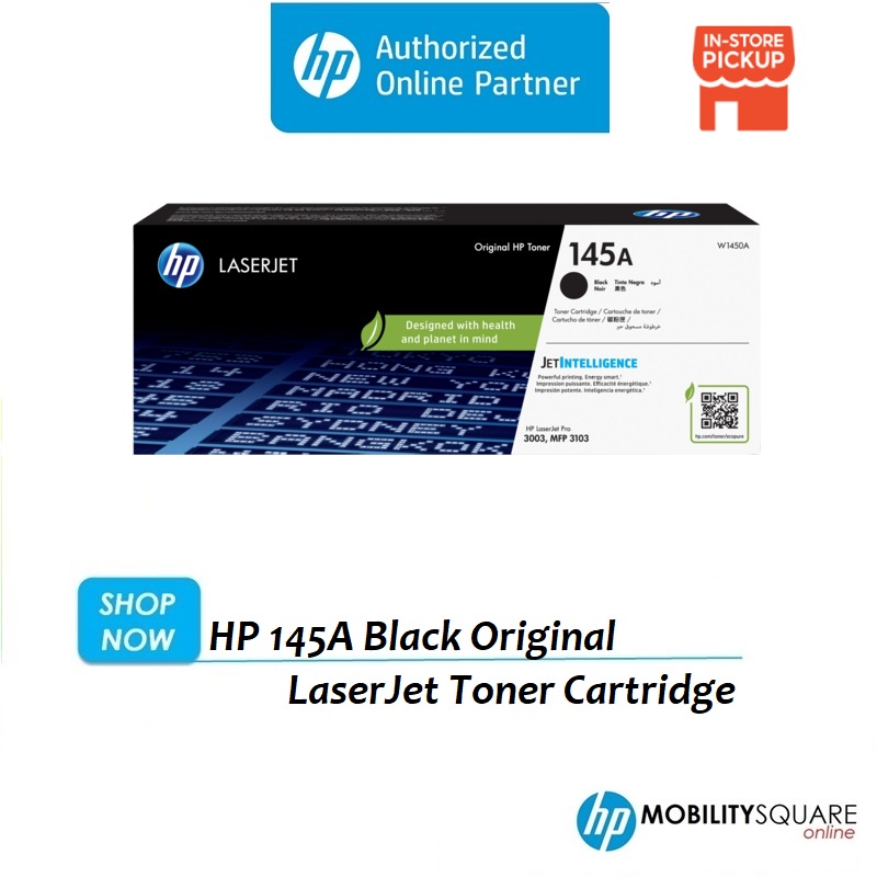 HP 145A Black Original LaserJet Toner Cartridge W1450A | Shopee Malaysia