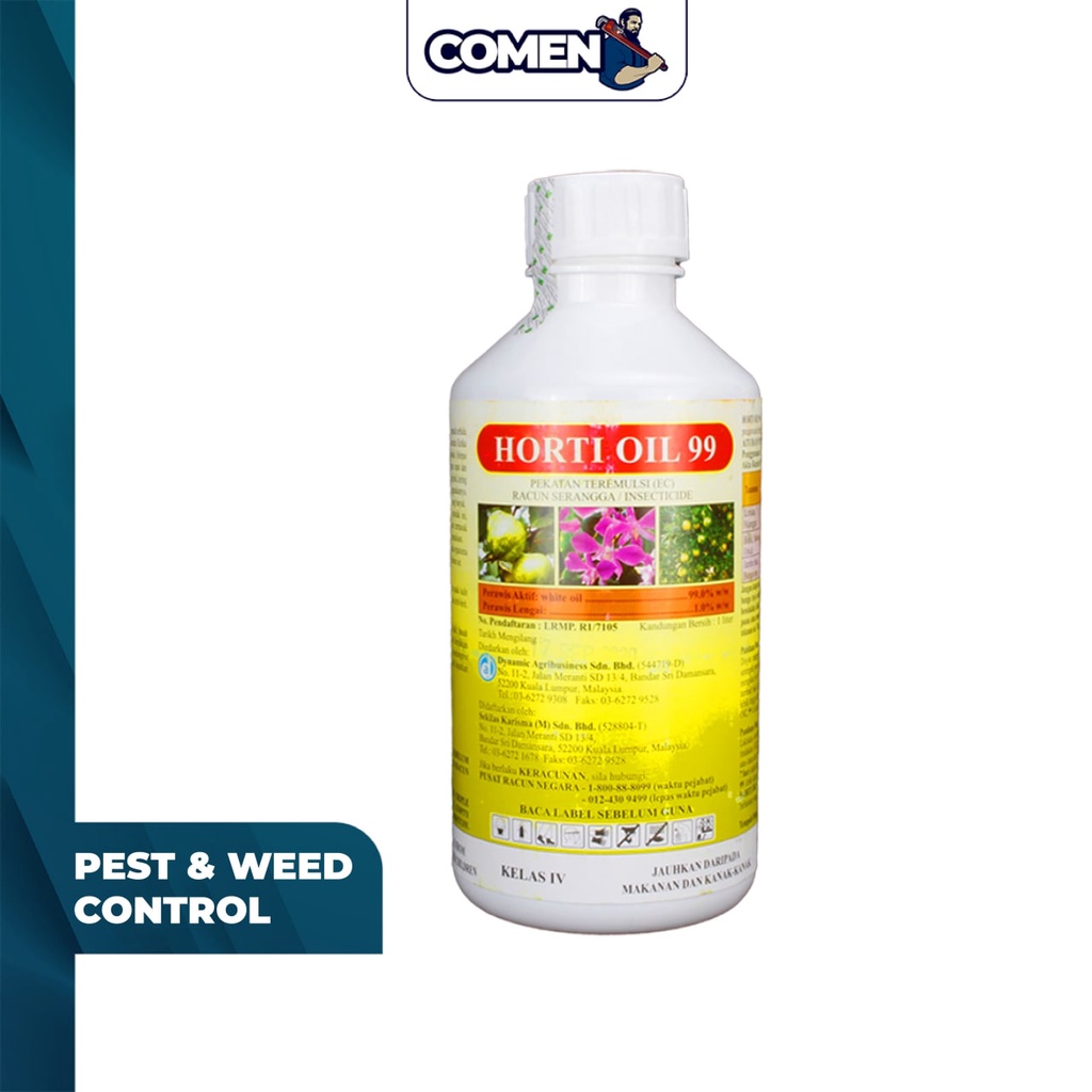 COMEN Horti Oil 99 1 Liter White Oil 99% Racun Serangga Tertitip Koya ...