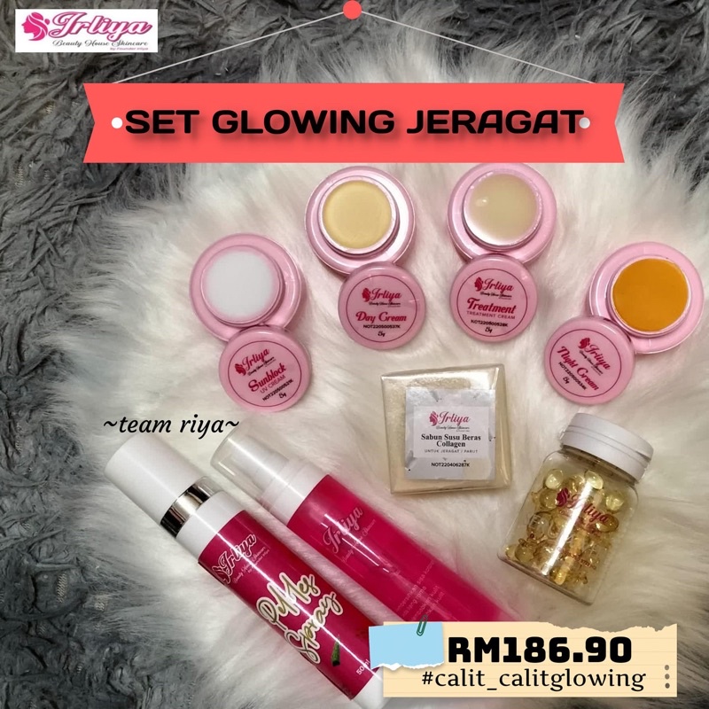 SKINCARE IRLIYA BEAUTY FULL SET COMBO JERAGAT ( FLEX² HITAM ) ( JERAWAT ...