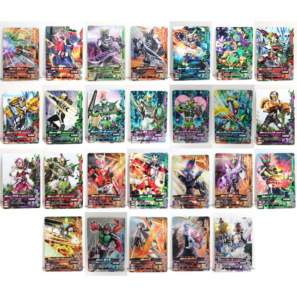 Ganbarizing Cards version 5 Kamen Rider Gaim / Ryuki / Blade / OOO / Nigo / Fourze | Shopee Malaysia