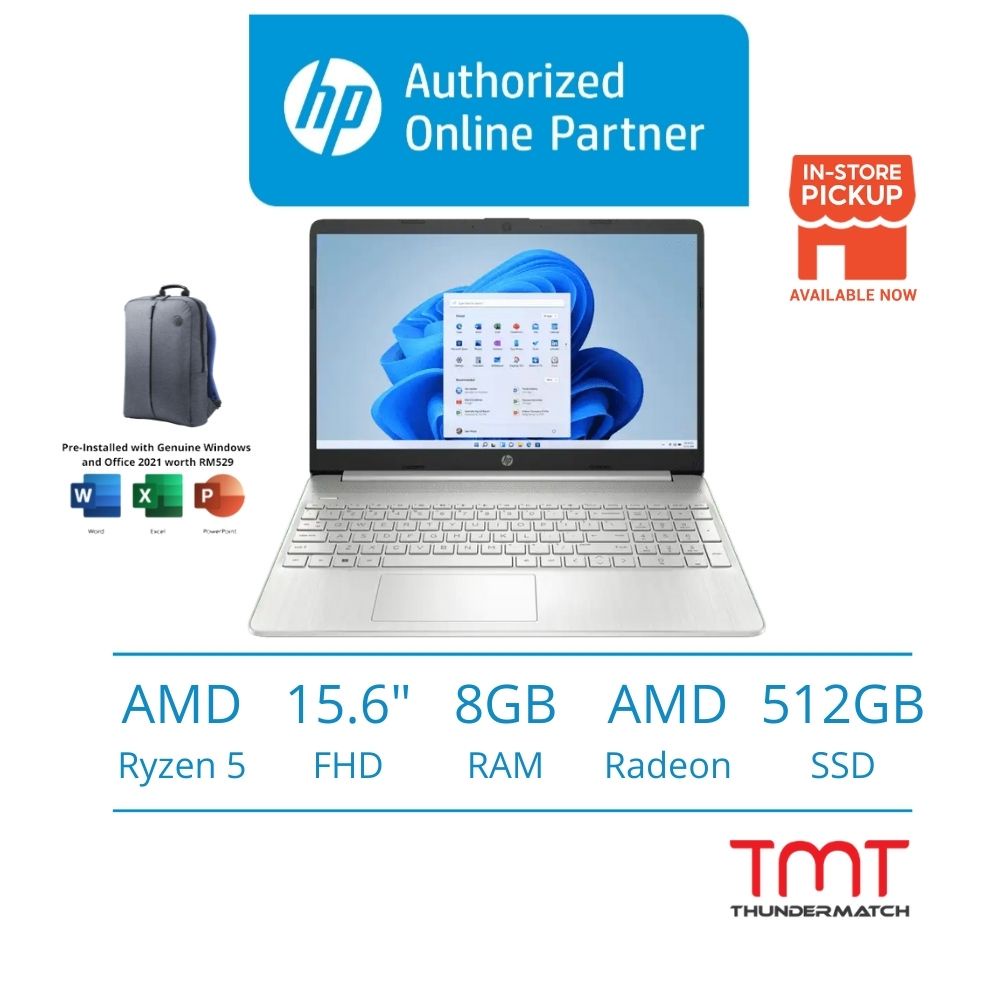 HP 15s-eq3061AU / eq3062AU / eq3063AU Laptop | AMD Ryzen 5-5625U | 8GB ...