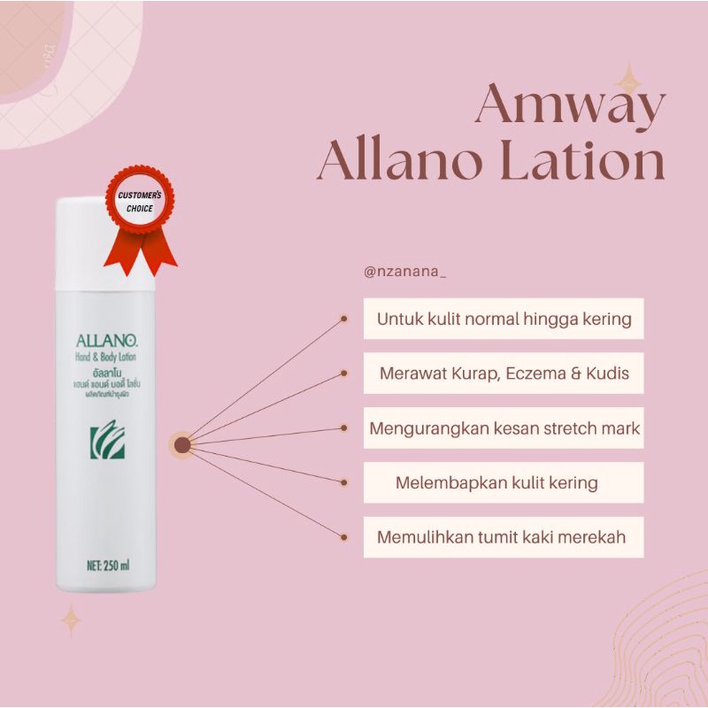 Allano Lotion Amway Hand and Body Lotion | Shopee Malaysia