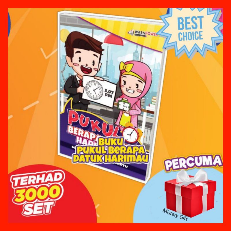 Buku Pukul Berapa Datuk Harimau | Early Learning Time For Kids | Buku ...