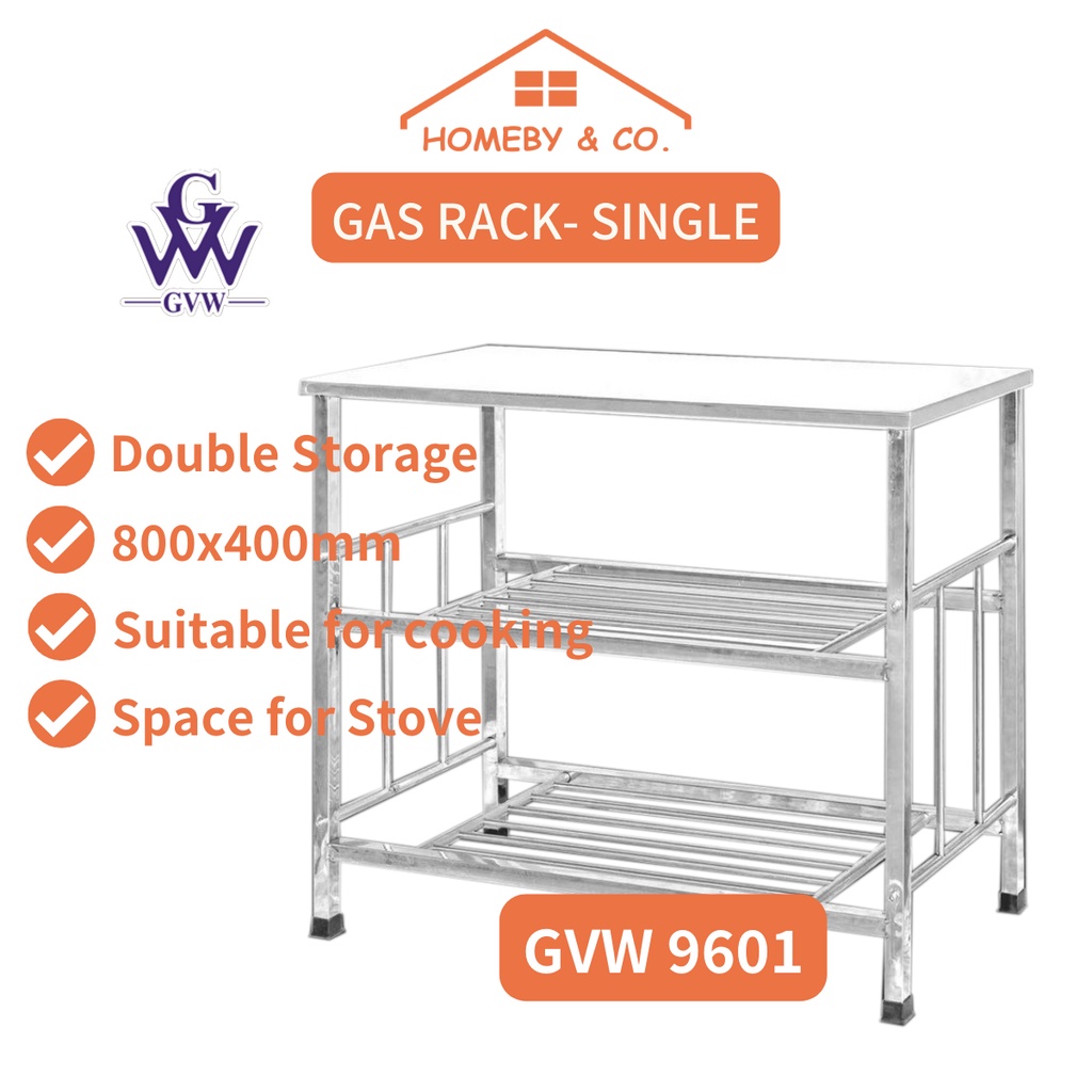 HOMEBY【9601】Stainless Steel Kitchen Stove Rack / Gas Rack / Cooking ...