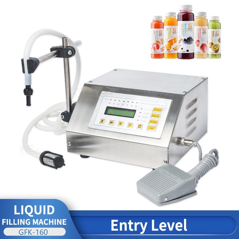 Liquid Filling Machine Semi Auto 5-3500ml Digital Control Water Juice ...