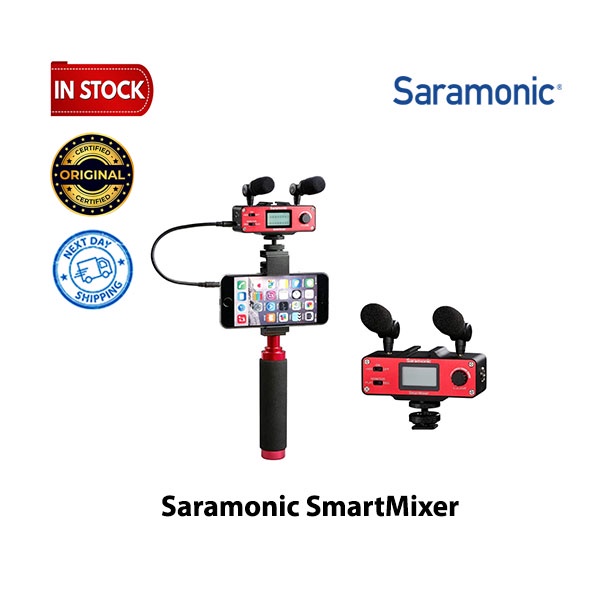Saramonic SmartMixer Professional Recording Stereo Microphone Rig for ...