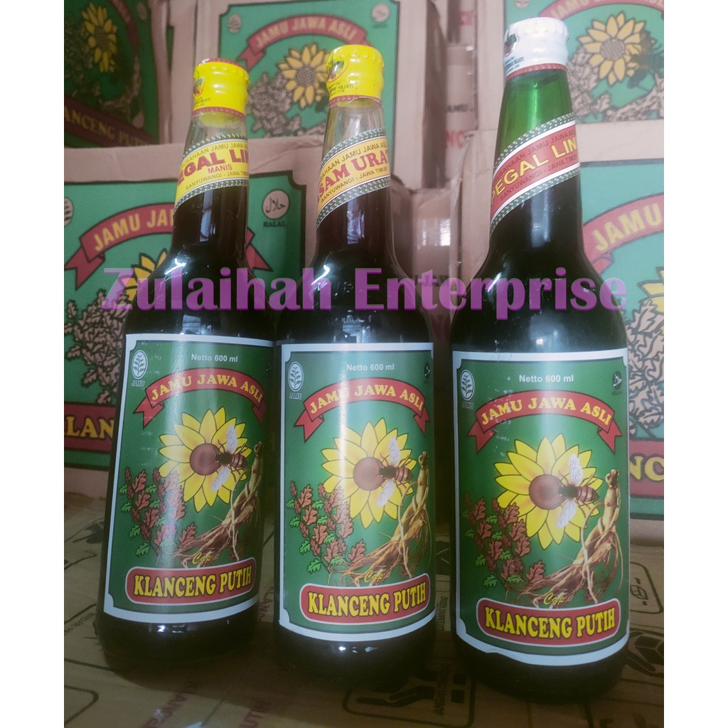 6 Botol x 600ml Klanceng Putih Pegal linu / Asam Urat | Shopee Malaysia