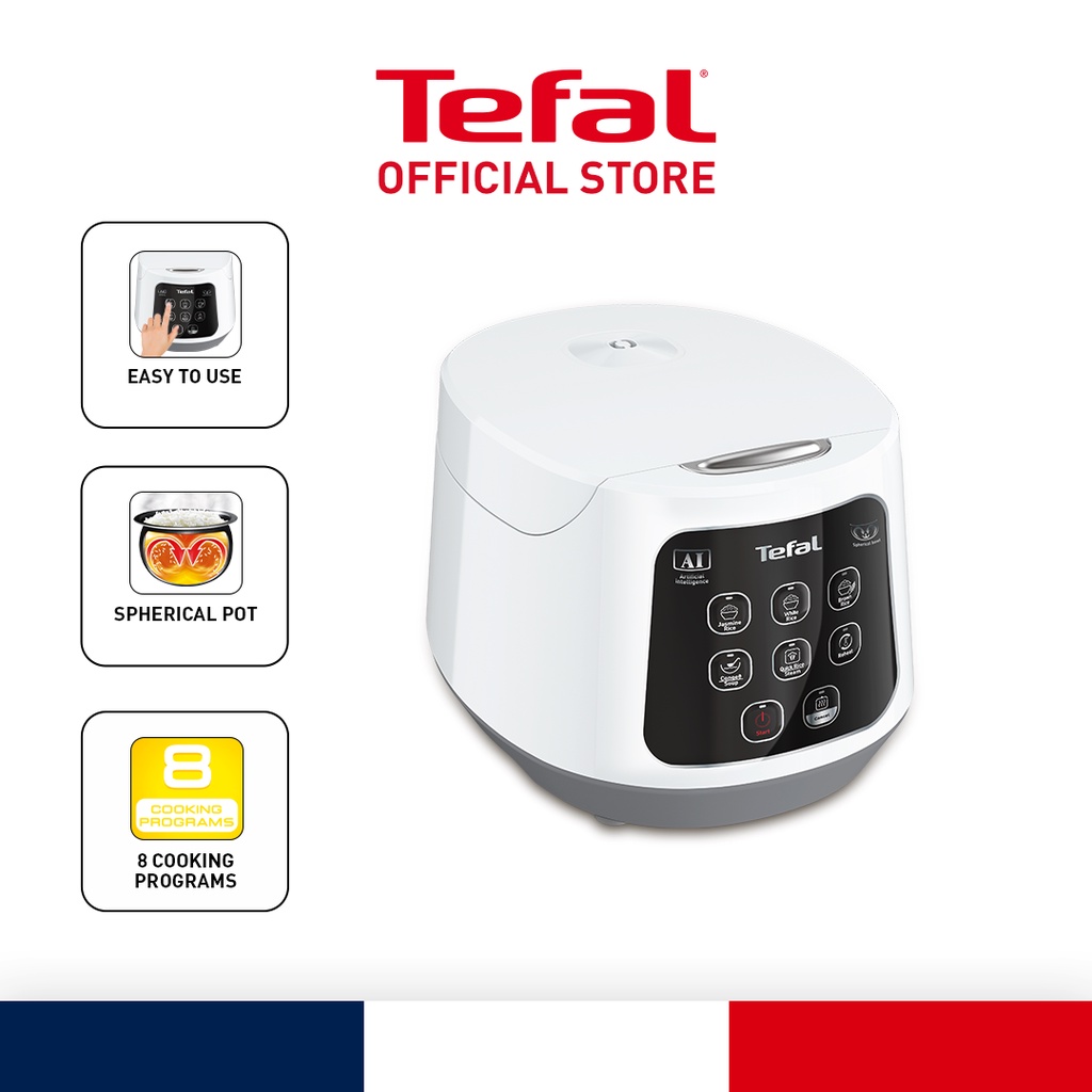 Tefal Easy Rice Compact Rice Cooker (1.0L/6 Cups) / Periuk Nasi (RK7301) | Shopee Malaysia