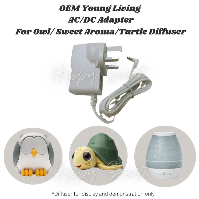 OEM AC/DC Adapter Plug for Young-Livings Feather the Owl/Sweet Aroma ...