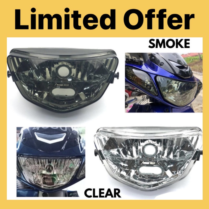 Yamaha Y125 Y125Z Y125ZR Head Lamp Head Light Unit Clear / Tinted LAMPU ...