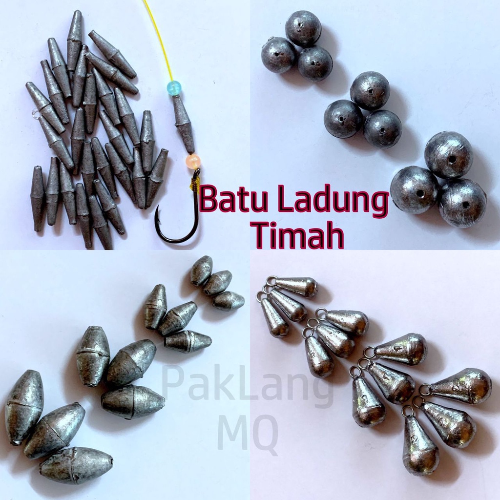 Batu Ladung Timah Batu Pancing / Batu Bulat / Batu Hidup / Batu Mati ...