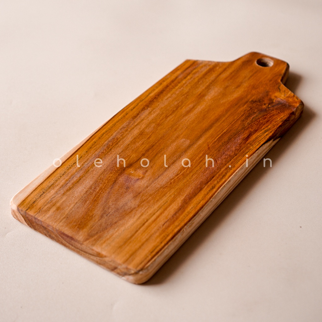 KAYU 35x15cm Minimalist Teak Wood Cutting board / Teak Wooden Cutting ...
