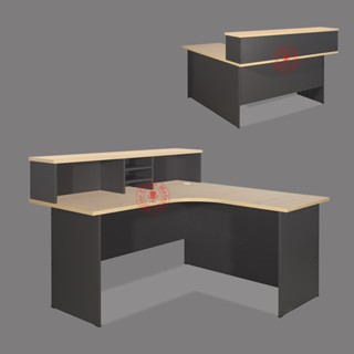 L Shape Reception Counter Table / Cashier Counter Table / Receptionist ...