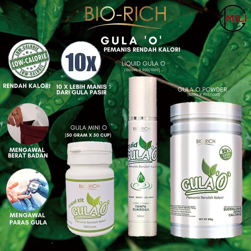 AUTHENTIC BIORICH GULA O 800G (new packaging) | Shopee Malaysia