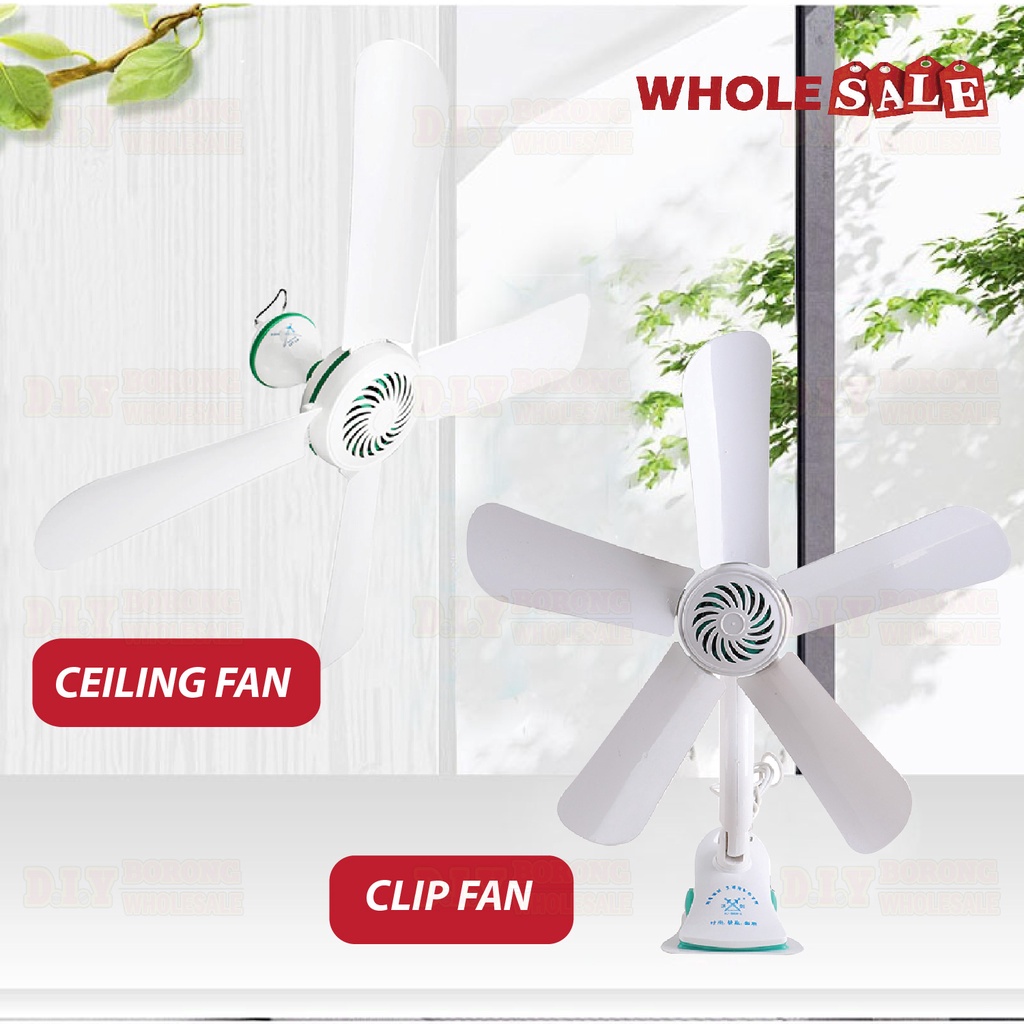 Mini Clip Hanging Light Weight Ceiling Strong Wind Fan / Penggantung ...