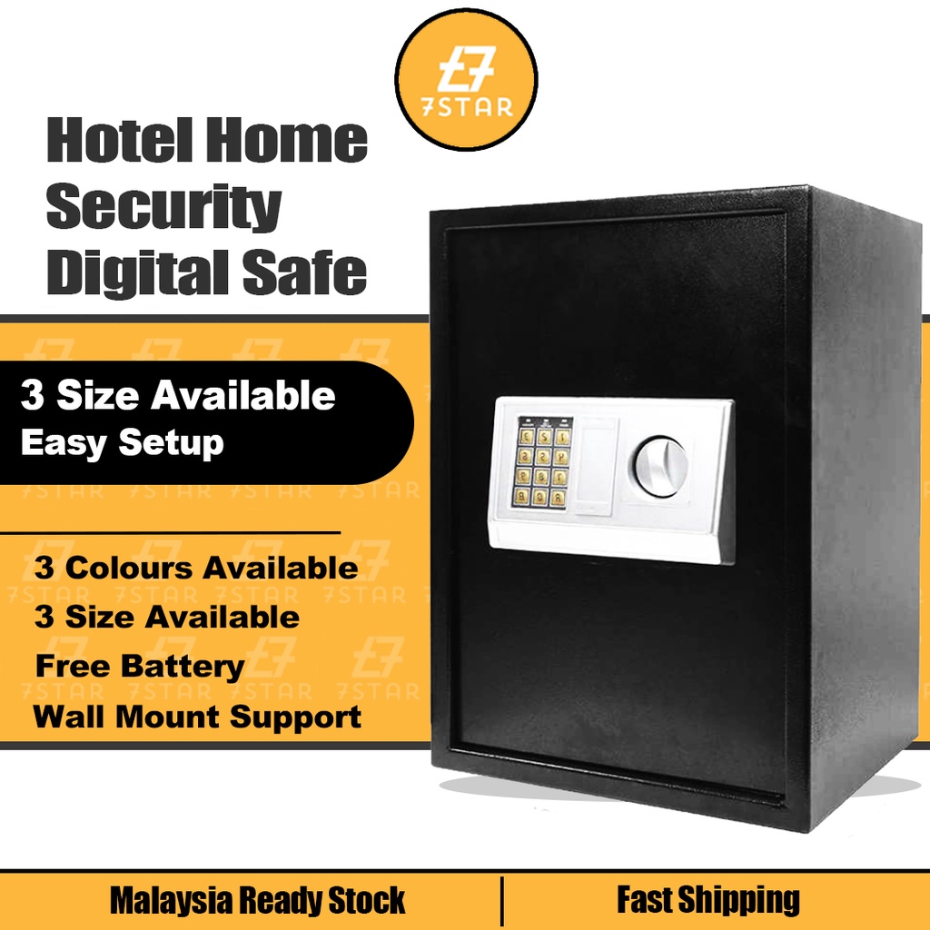 7star Premium Safety Box Home Office Hotel Digital Safe Box Money Box ...