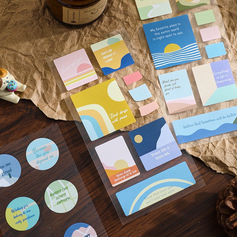 Self-adhesive stickers Wonderful series Creative hand account basic ...