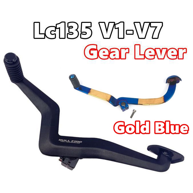 GEAR LEVER YAMAHA LC135 135LC LC 135 V1 V2 V3 V4 V5 V6 V7 GEAR LEVER GEAR PEDAL BLACK 4SPEED USE ...