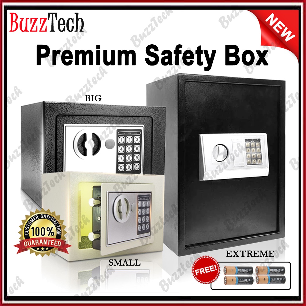 BuzzTech Premium Safety Box Home Office Hotel Digital Safe Box Money ...