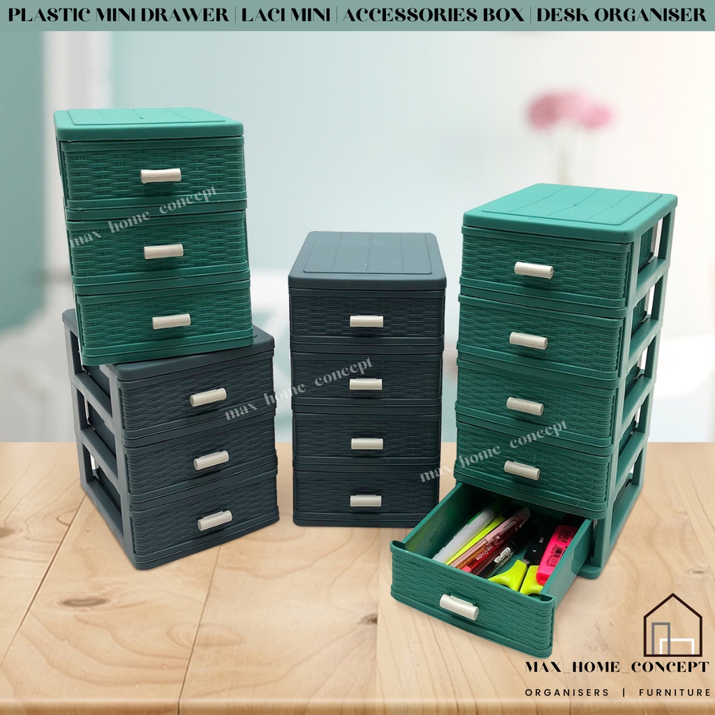 PLASTIC MINI DRAWER | LACI MINI PLASTIK | MAKE UP BOX | DESK ORGANISER ...
