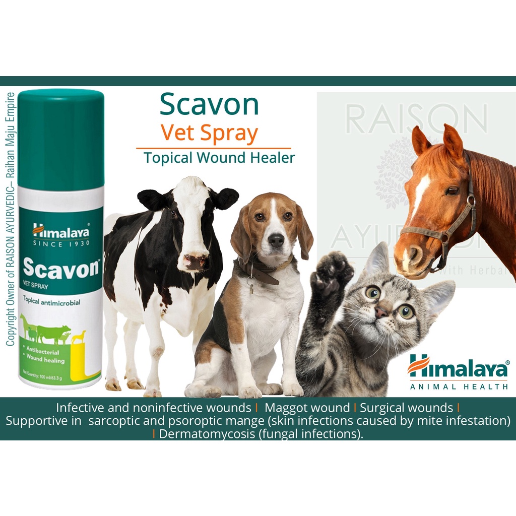 Himalaya Scavon Vet Spray 100ml Tropical Wound | Shopee Malaysia