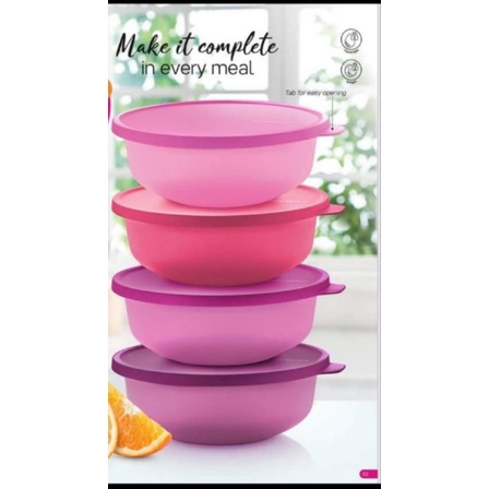 Tupperware Aloha Bowl (4) 1 Liter | Shopee Malaysia