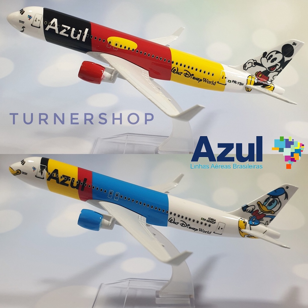NEW Azul Linhas Aereas A320 "Walt Disney World" Aircraft Model 16cm Die ...