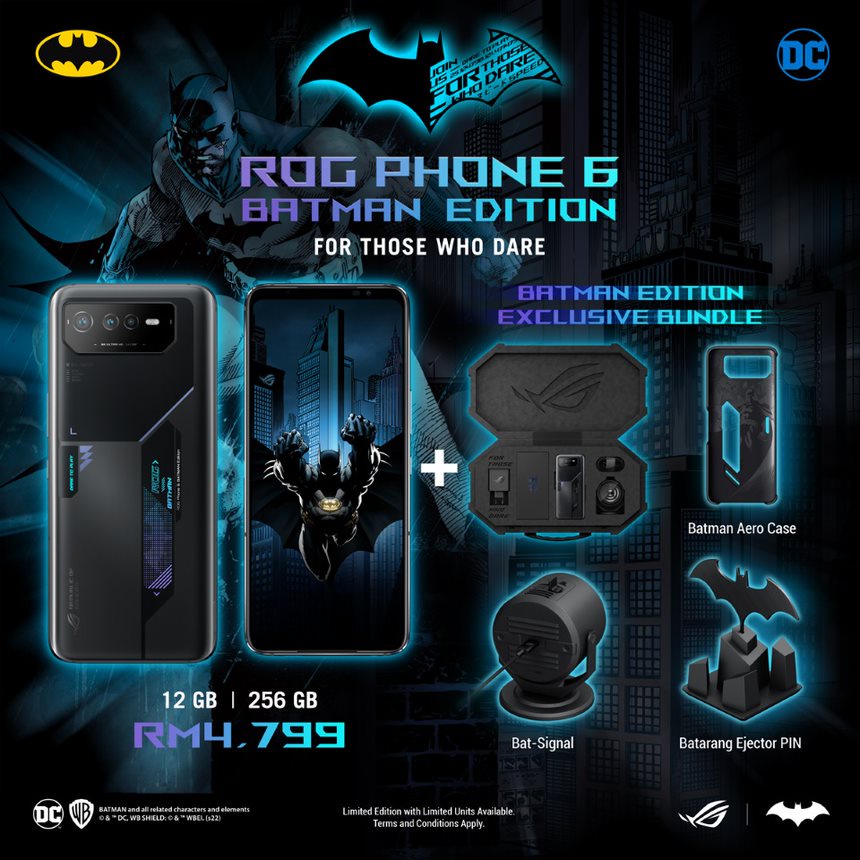 Asus ROG Phone 6 Batman Edition Price in Malaysia & Specs - RM4699 ...