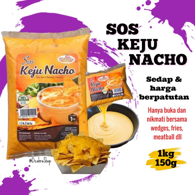 Sos Keju Nacho D'apple | Sauce ready to eat Halal sedap dan enak muslim ...
