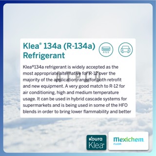 Klea Mexichem 134a Freon Refrigerant | 13.6kg | R134a Gas | Car Aircon ...