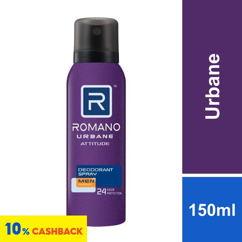 Romano Deodorant Spray Urbane 150ml | Shopee Malaysia