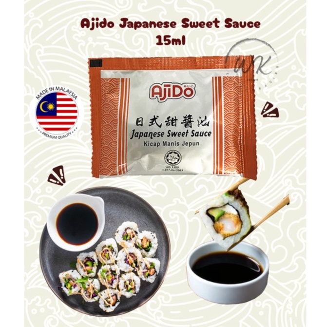 Ajido Japanese Sweet Sauce / Kicap Manis Jepun Mini Sachet HALAL 15ml ...