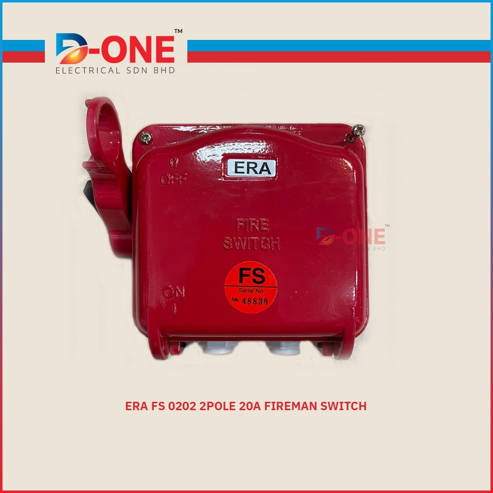 ERA FS 0202 2POLE 20A FIREMAN SWITCH | Shopee Malaysia