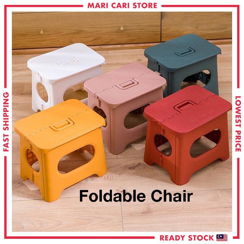 Folding Chair Foldable Stool Portable Chair Kerusi Lipat Step Stool ...