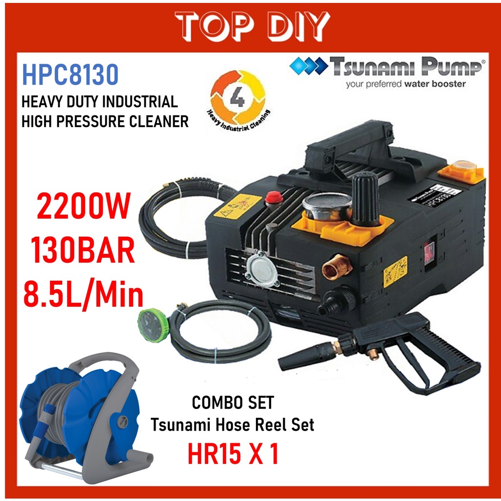 Tsunami HPC8130 2200W Water Jet Induction Motor Water Jet High Pressure ...