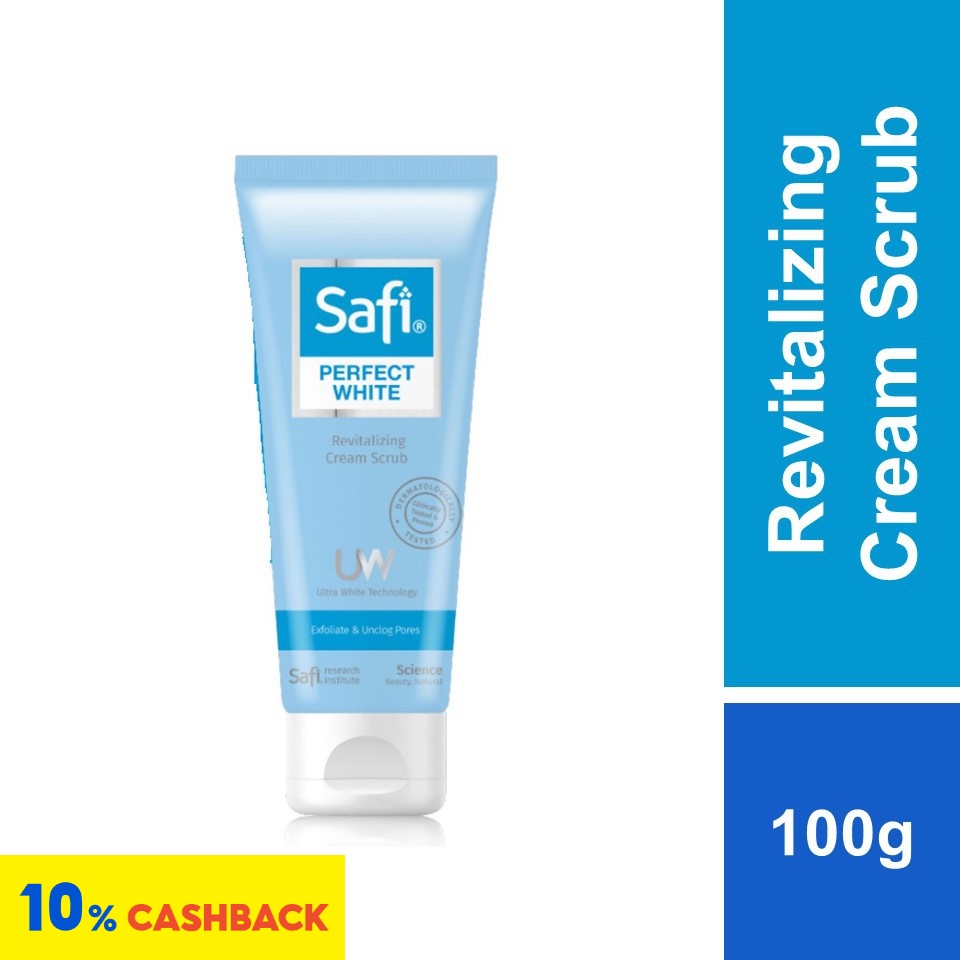 SAFI PERFECT WHITE REVITALIZING CREAM SCRUB 100g | Shopee Malaysia