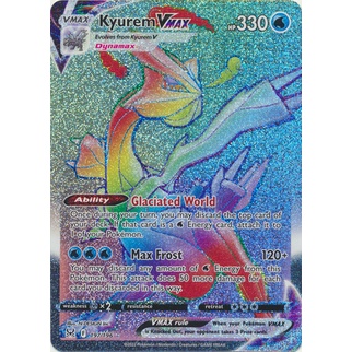 Pokemon TCG Kyurem VMAX - 197/196 - Hyper Rare (Lost Origin) Pokemon ...