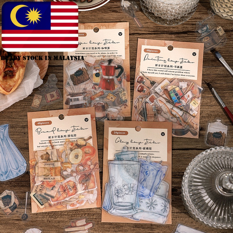 IFM INS Vintage Beautiful Life Plan Series Literature and Art PET Deco ...