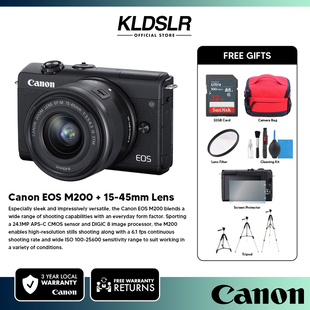canon eos m200 - Prices and Promotions - Mar 2023 | Shopee Malaysia