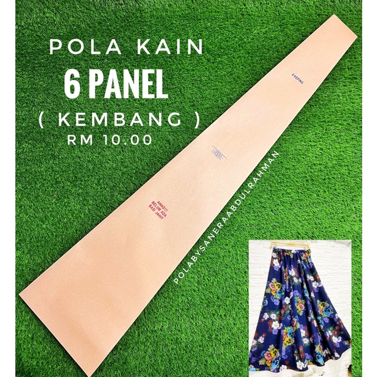 Pola Kain 6 Panel ( Kembang ) | Shopee Malaysia