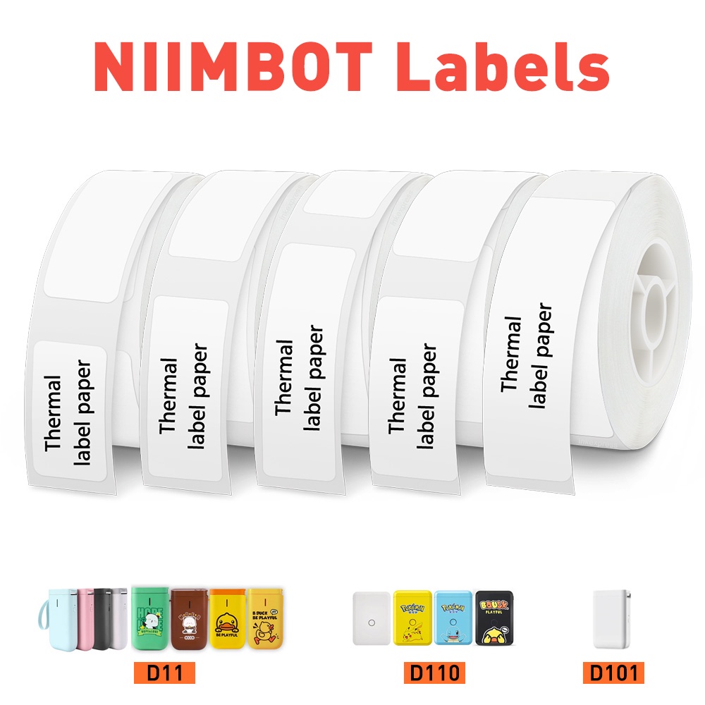 Niimbot D11 Label D110 D101 Thermal Paper White Label Tape for NIIMBOT D110 D101 D11 Label ...