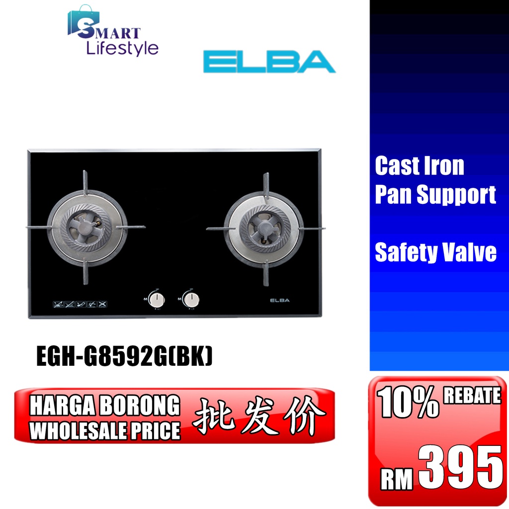Elba Built in Glass Stove EGH-G8592G EGH-M8442G(BK) | Shopee Malaysia
