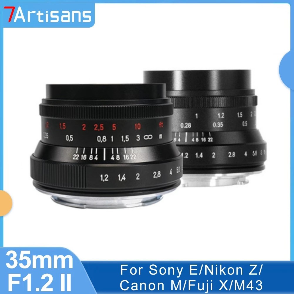 7artisans 35mm f1.2 II Mark II APS-C Larger Aperture Prime Lens for ...