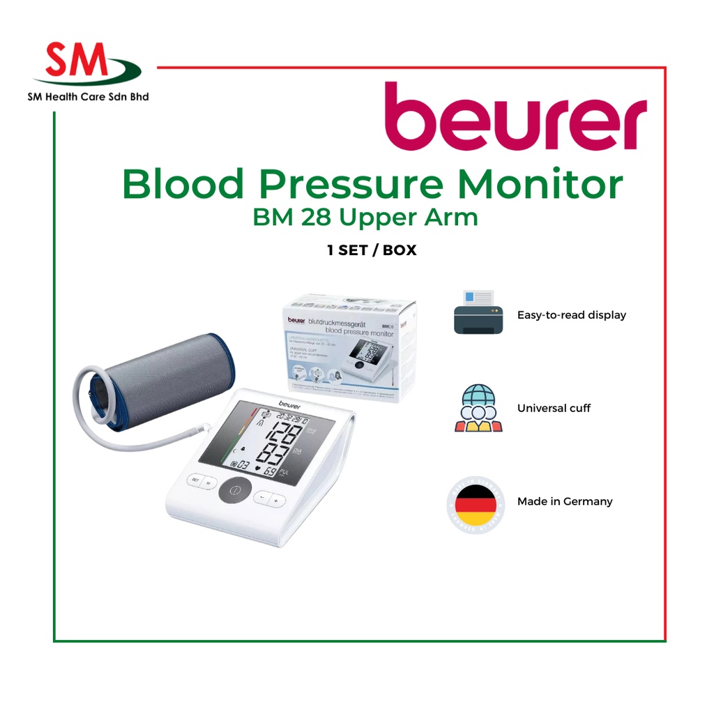 Beurer BM 28 Upper Arm Blood Pressure Monitor (MADE IN GERMANY ...