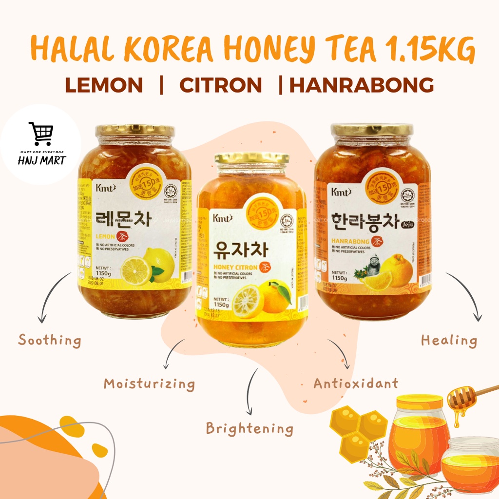 Halal Korea Hansung Honey Tea 1.15kg [Honey Citron Tea / Lemon Tea / Hanrabong Tea] KMT Hansung ...