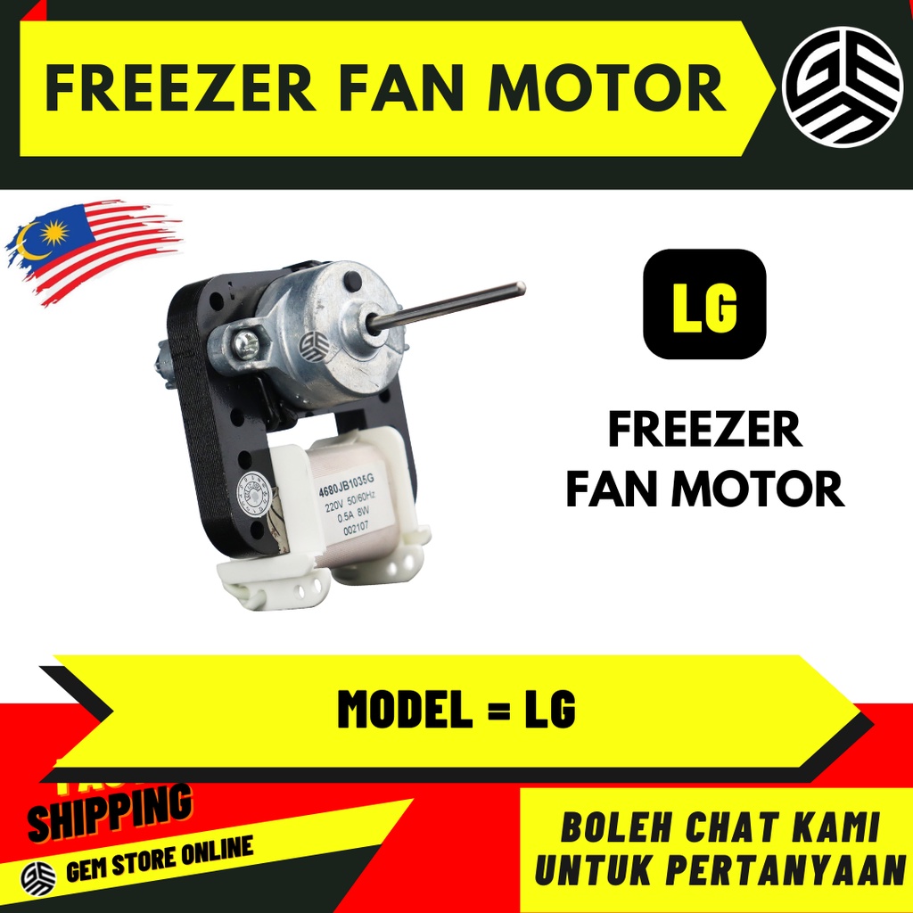 LG Fridge Refrigerator Freezer Fan Motor / Motor Kipas Peti Sejuk Peti ...