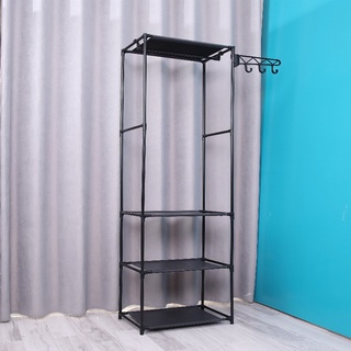 Rak Penyidai Baju Rak Sangkut Baju Korean Hanger Rack Wardrobe Storage ...