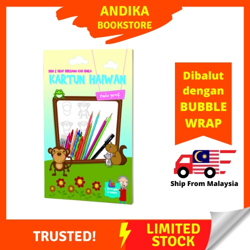 Buku Seni & Kraf Bersama Kak Emila Kraf Alam Kartun Haiwan Belajar ...