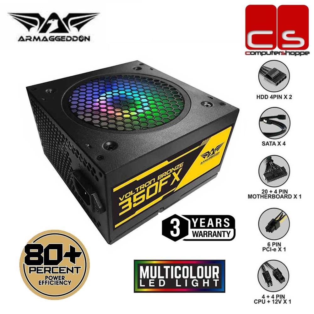 Armaggeddon VOLTRON BRONZE Power Supply With 120mm Fan - 235FX/350FX | Shopee Malaysia